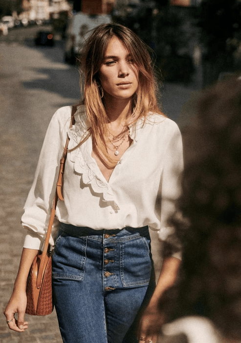 Sezane Sézane Chlo Blouse | Grailed