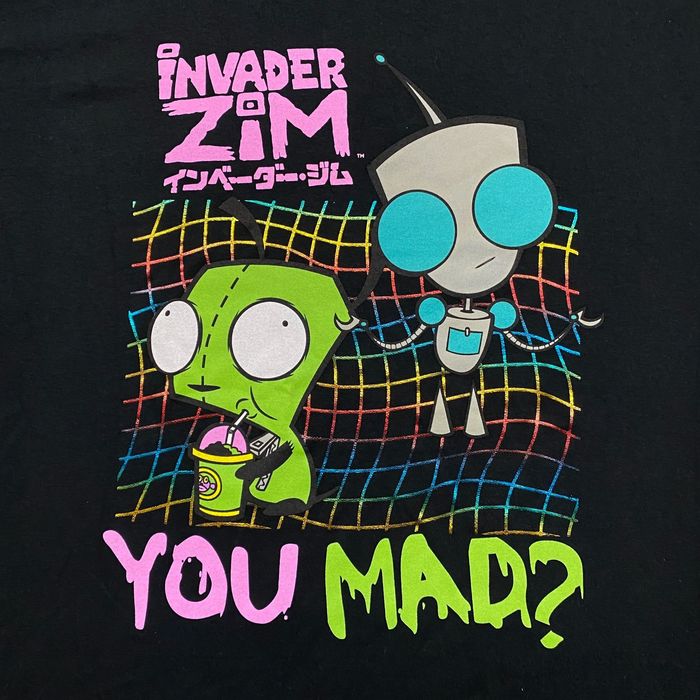 Movie Nickelodeon Invader Zim Gir You Mad? Tee XL | Grailed