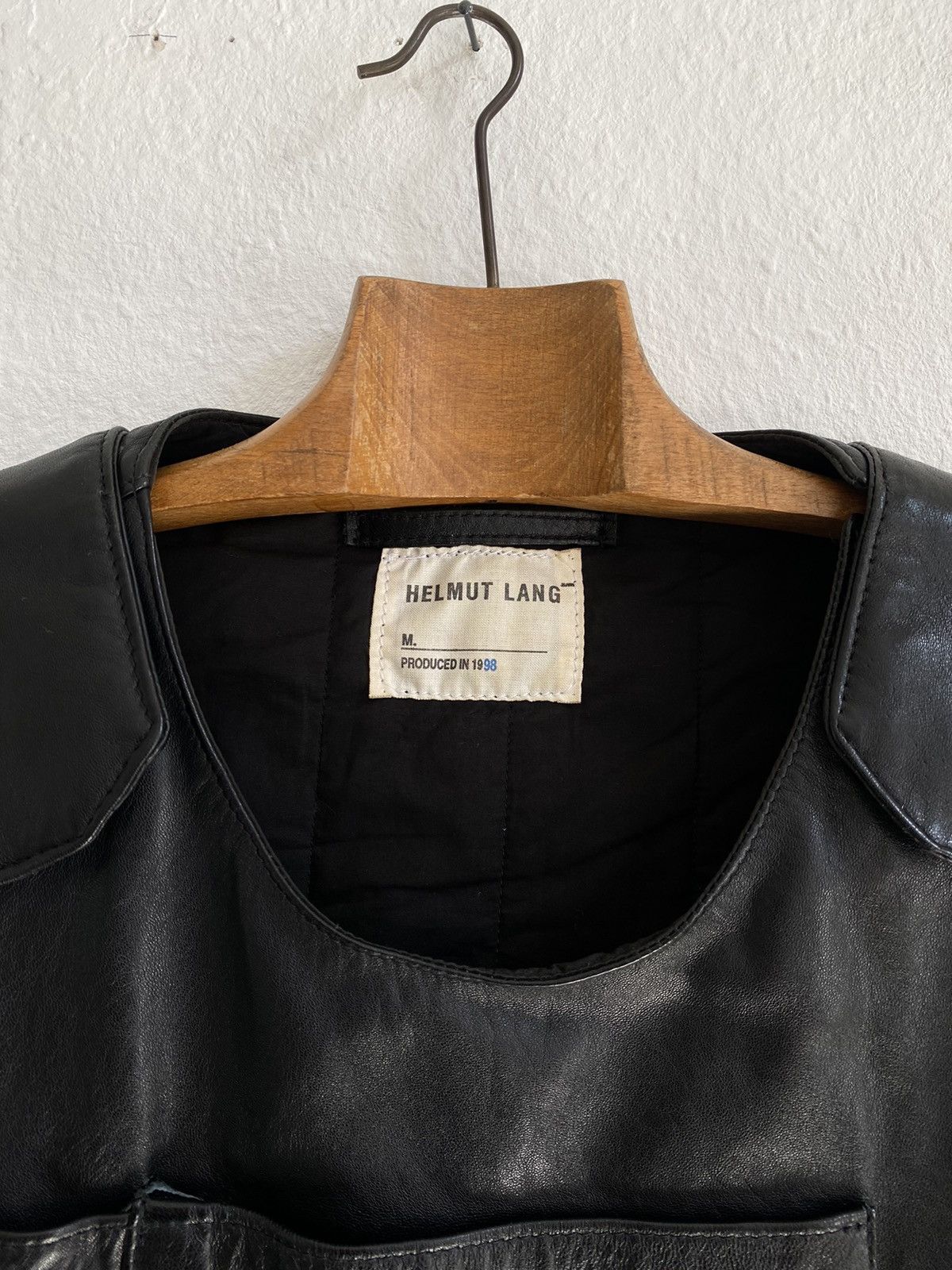 Helmut Lang Helmut Lang Bulletproof Leather Vest 1998 | Grailed