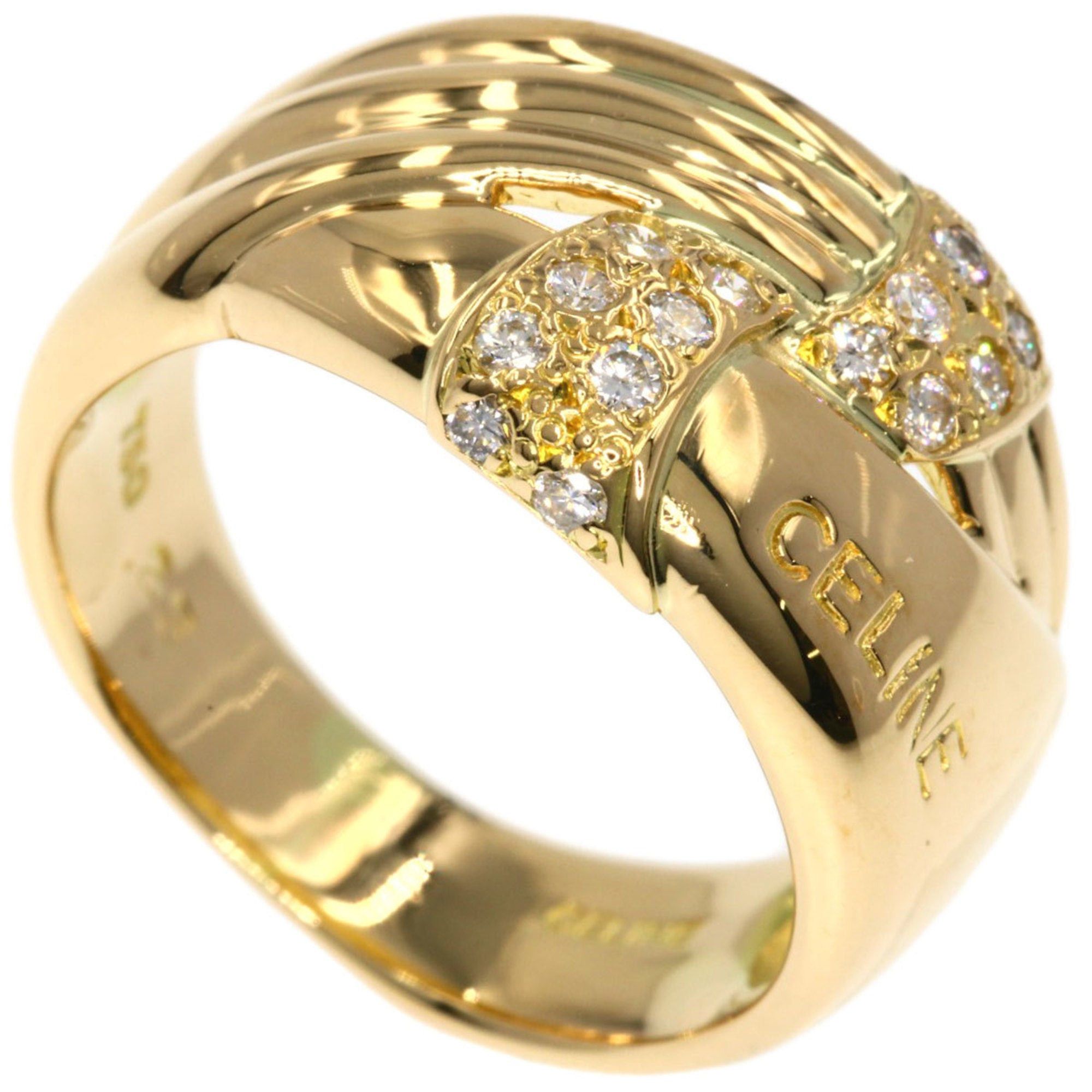 Celine CELINE diamond ring K18 yellow gold Ladies | Grailed
