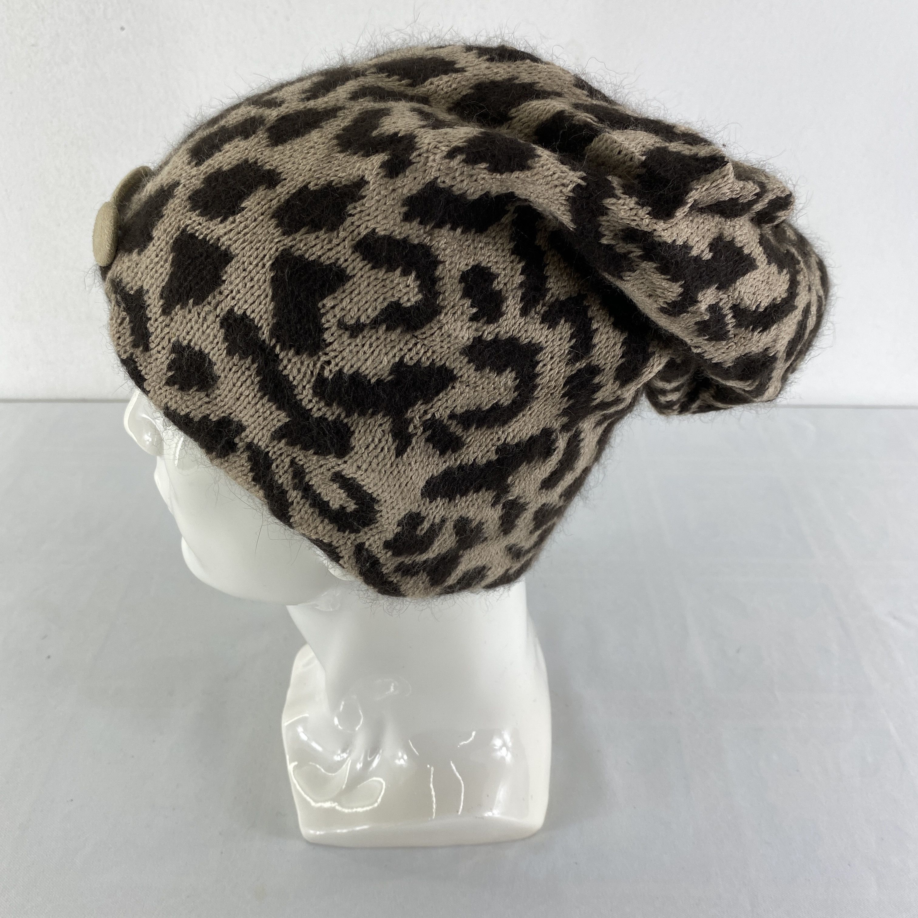 Vintage Vintage Leopard Snow Cap Hat Beanie -BN503 | Grailed