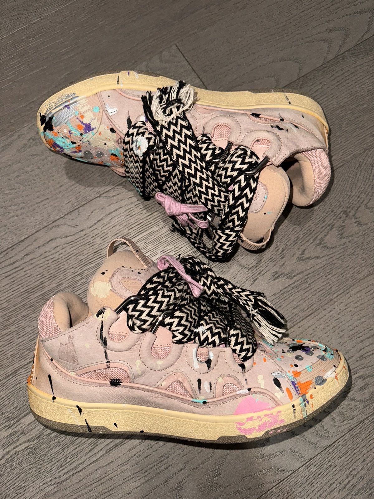 Gallery Dept. × Lanvin ***RARE LANVIN PAINT SPLATTERED SNEAKERS | Grailed