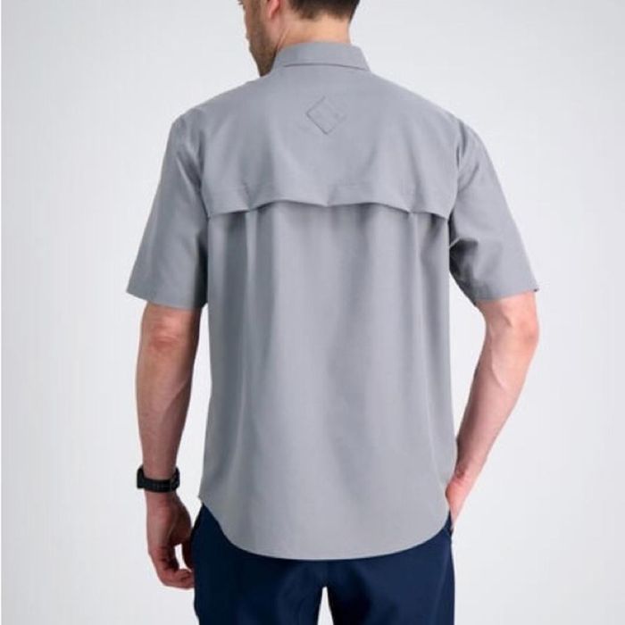 Haggar Haggar Mens Active Series Back Mesh Vent Shirt Gray size XXL ...