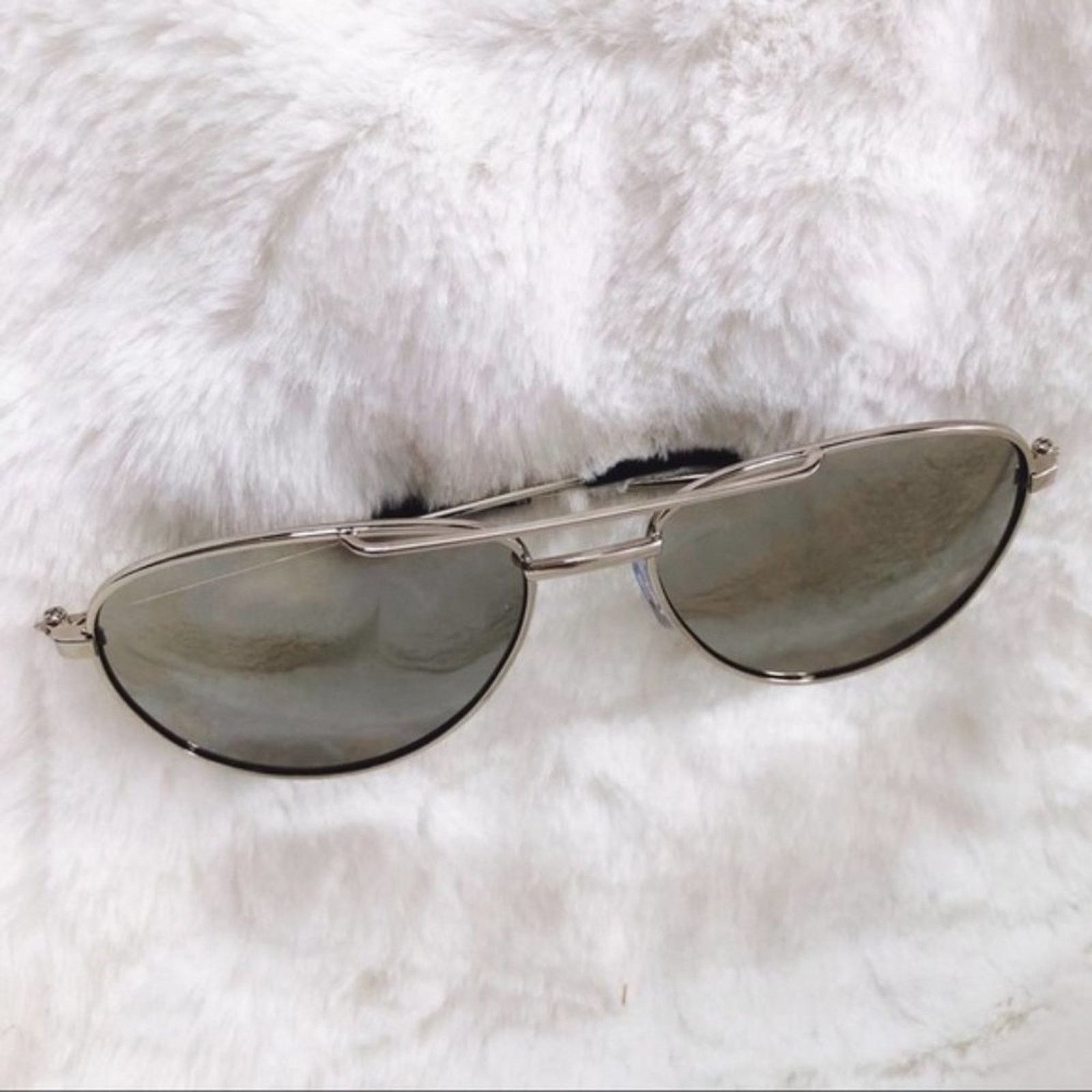 Other Hunter Silver Mirrored Aviator Sunglasses | Grailed