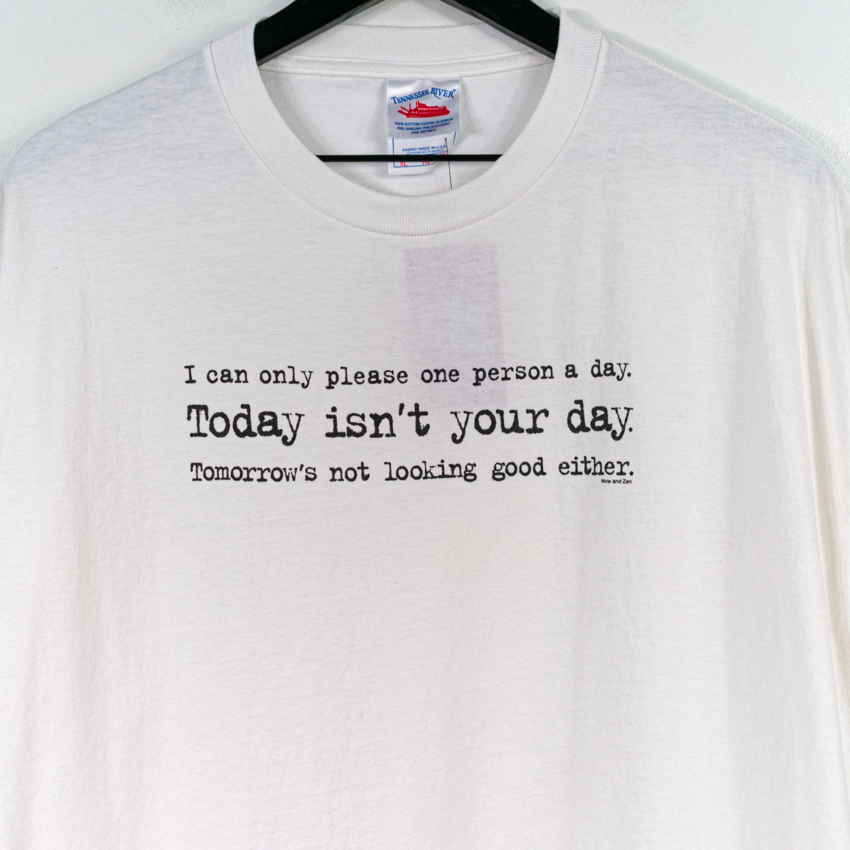 Art × Humor × Vintage Y2K Today Isn't Your Day Joke Humor Funny T-Shirt ...