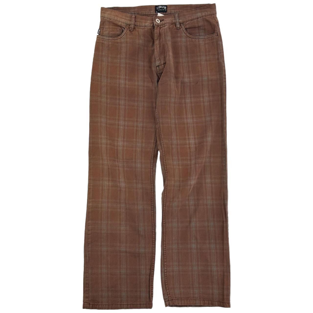 Stussy Vintage Stussy Check Pattern Trousers Size W32 | Grailed