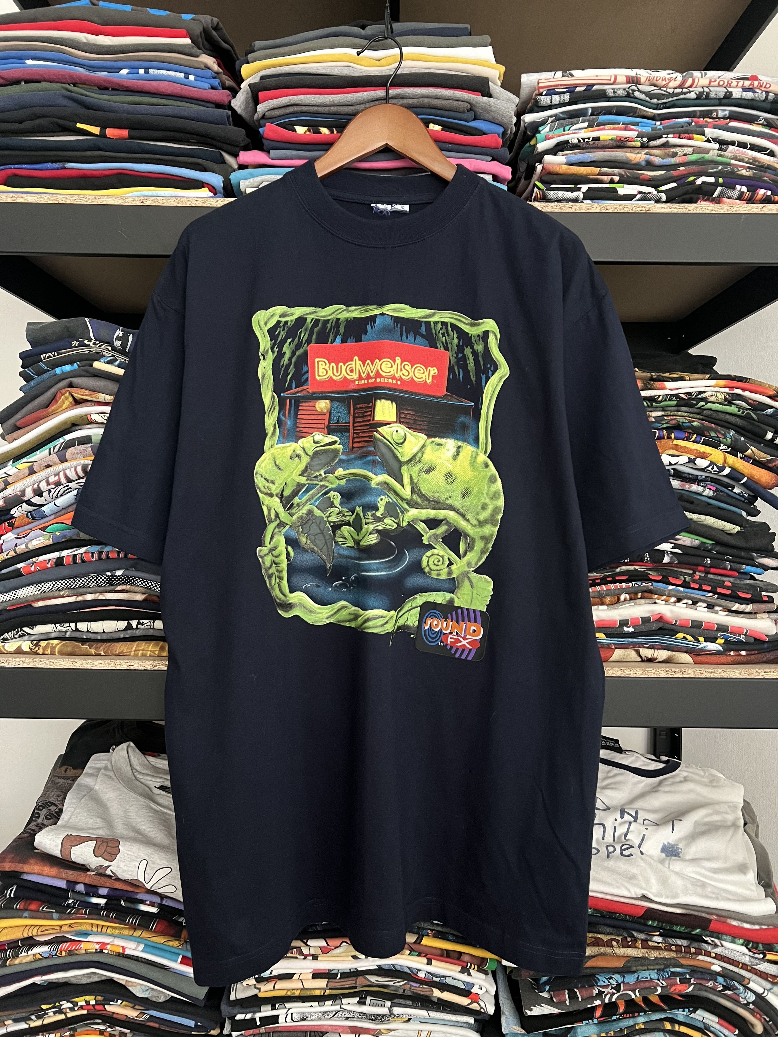 Budweiser × Streetwear × Vintage Vintage 90s Budweiser Chameleon Beer ...