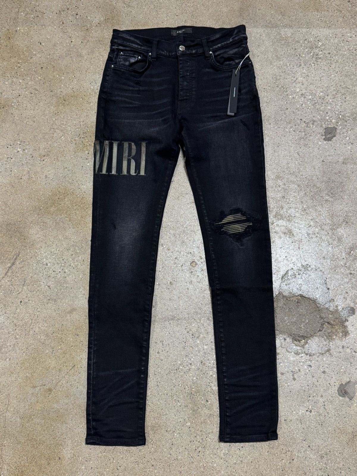 Amiri Amiri Core Logo Black Jeans NEW 1300$ | Grailed