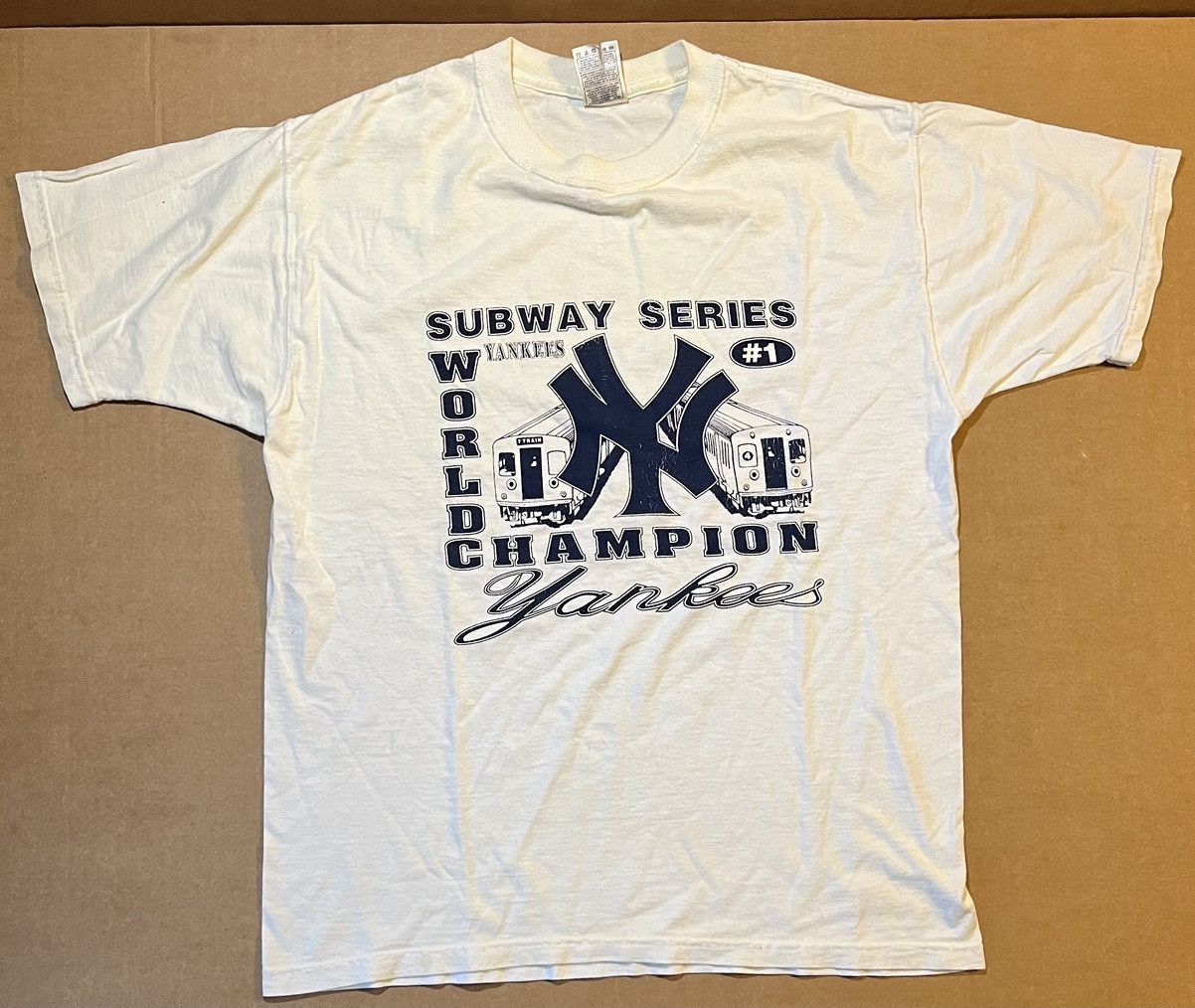 Vintage Yankees subway series world champions | Grailed