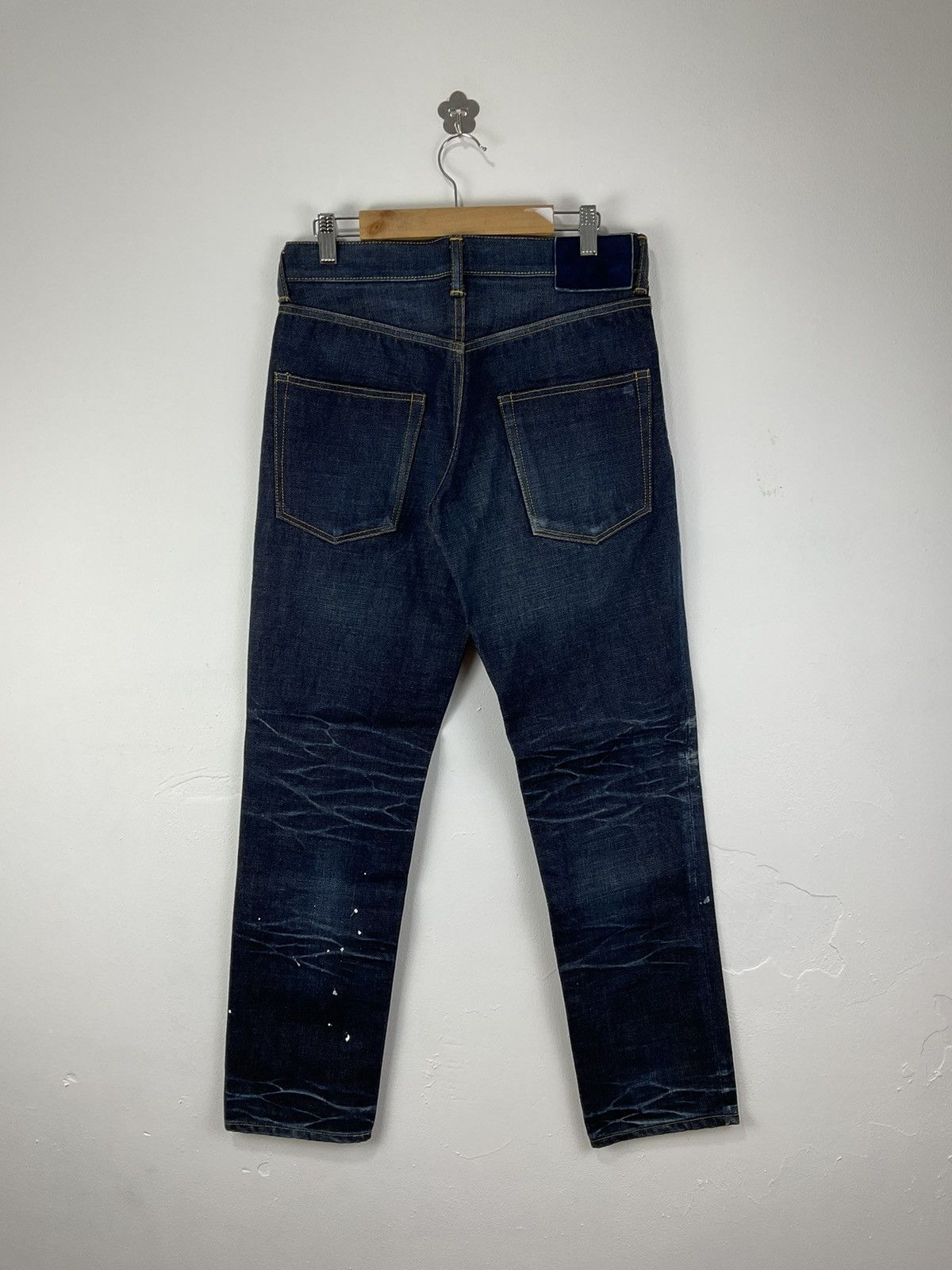 Visvim Visvim Social Sculpture 03NW Paint Splatter Denim Pants | Grailed