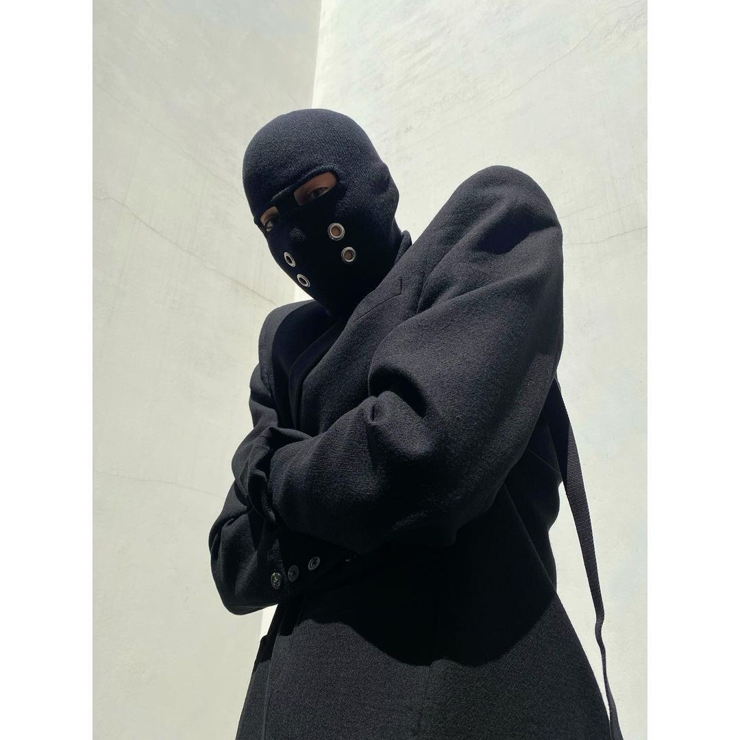 Rick Owens *NEW* SAMPLE CASHMERE GIMP BALACLAVA MASK | Grailed