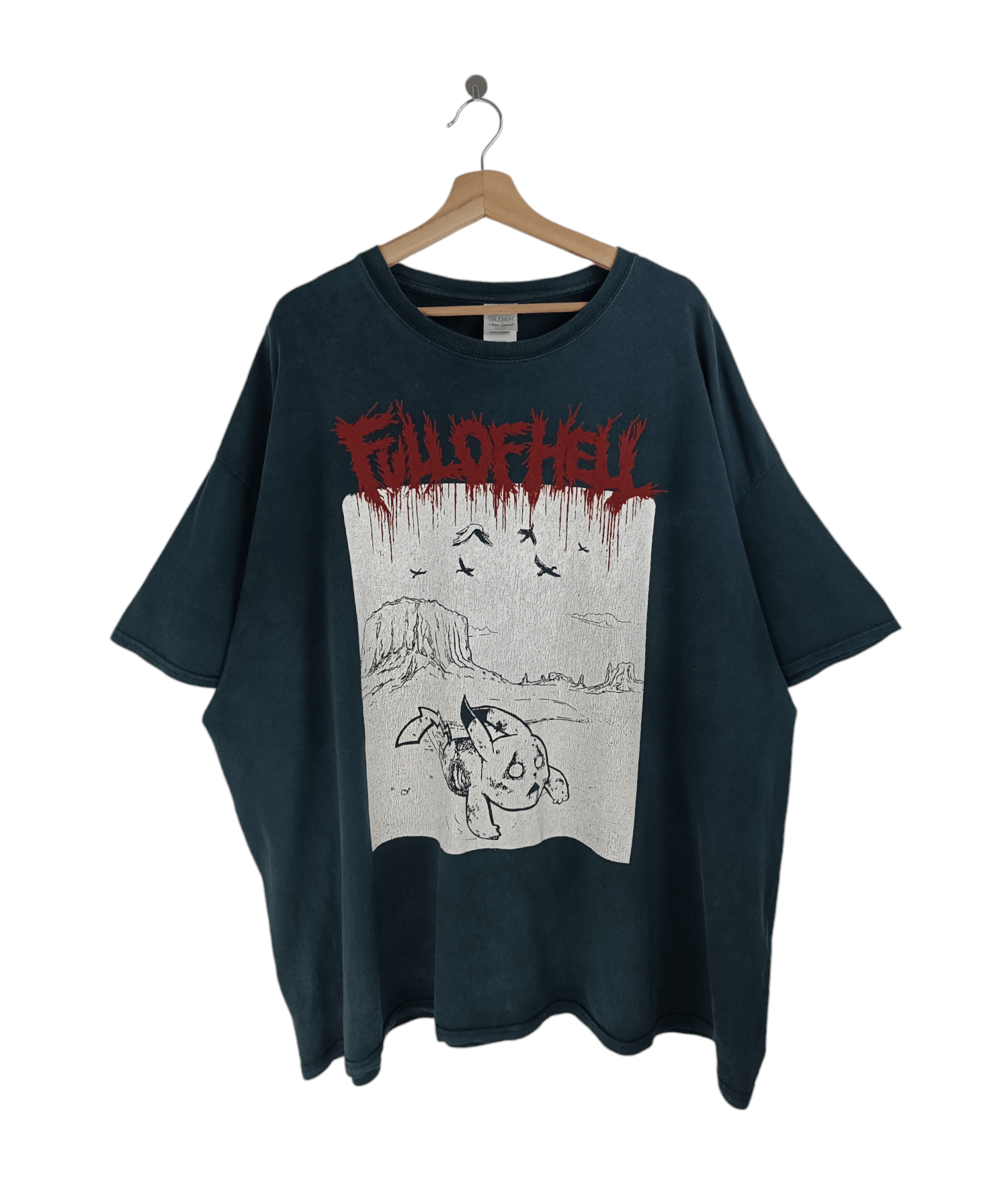 Band Tees × Vintage VINTAGE FADED FULL OF HELL DEAD PIKACHU TEE acxdc ...