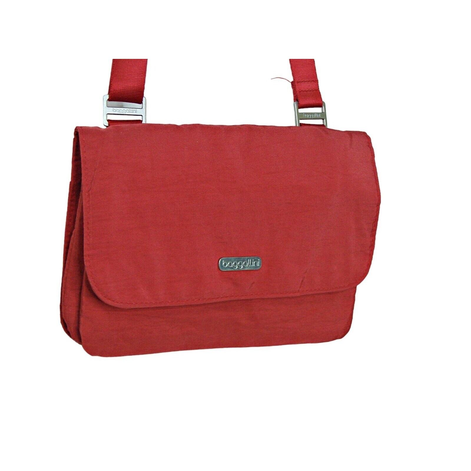 Other Baggallini Red Nylon Crossbody Bag Purse RFID Organizer Pock ...