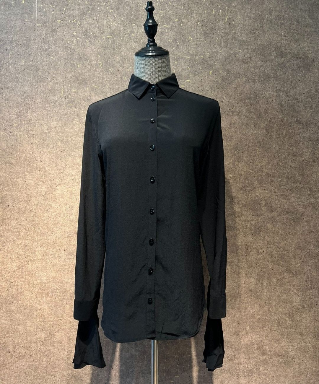 Saint Laurent Paris saint laurent Black silk shirt | Grailed