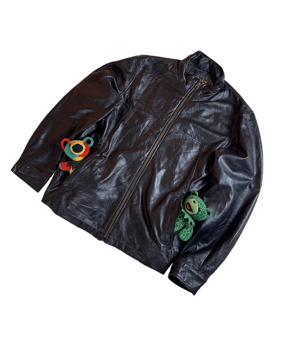 Balmain Rare! Bailmain Leather Biker Jacket /Nice design | Grailed
