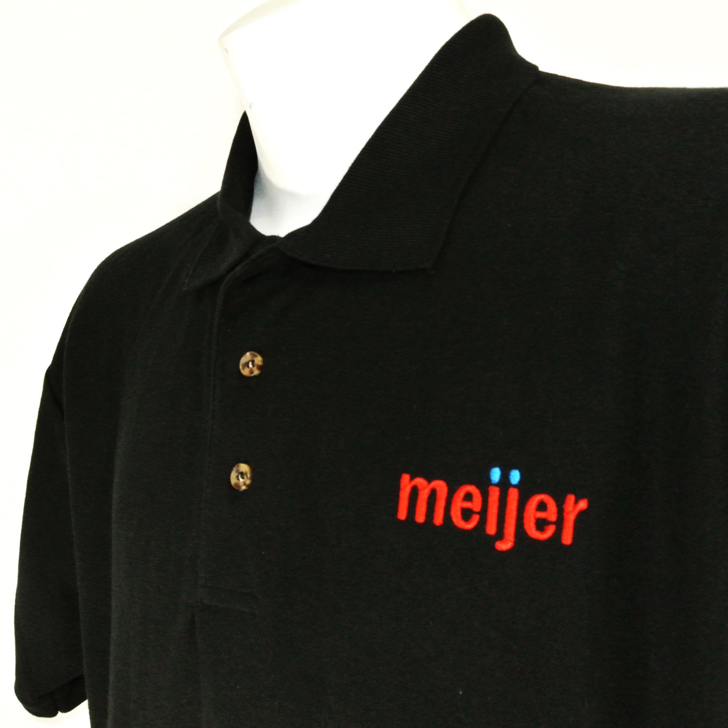 Other MEIJER Grocery Store Employee Uniform Black Polo Shirt | Grailed