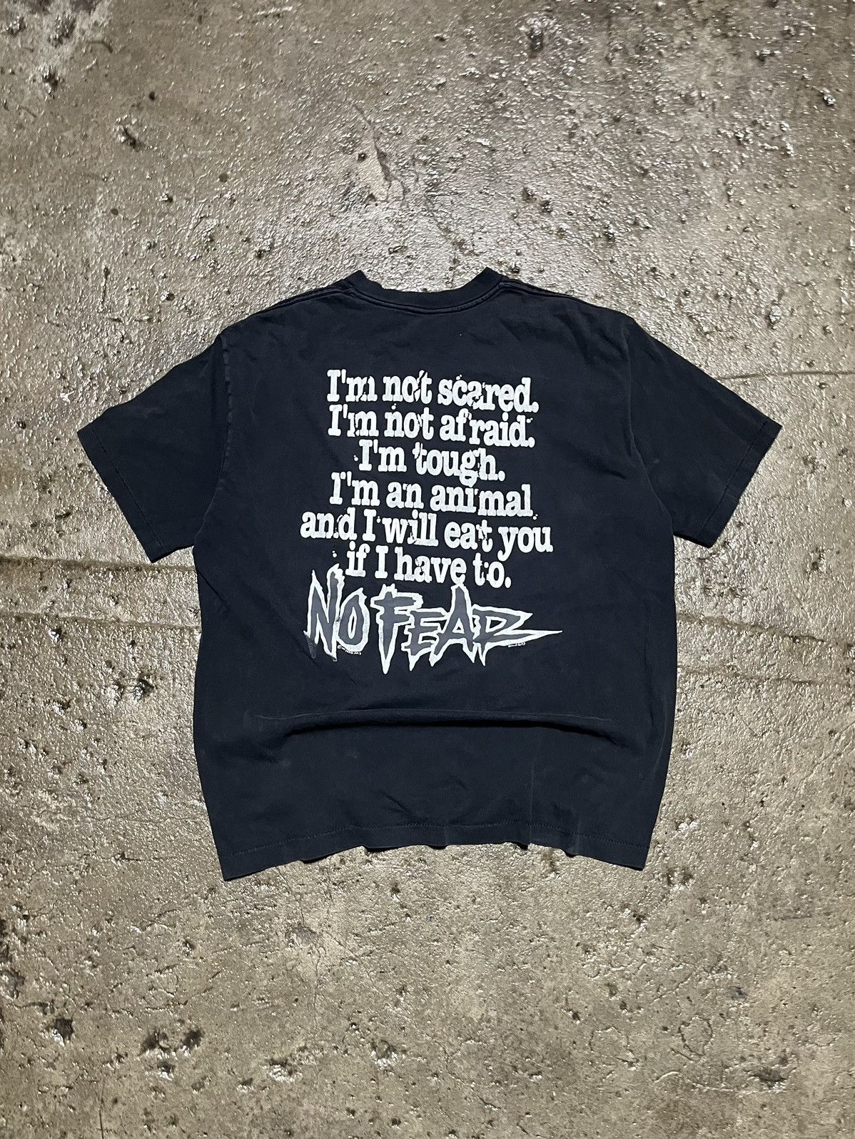 Vintage Crazy Vintage 90s No Fear Skater Faded Black JNCO Tee Shirt ...