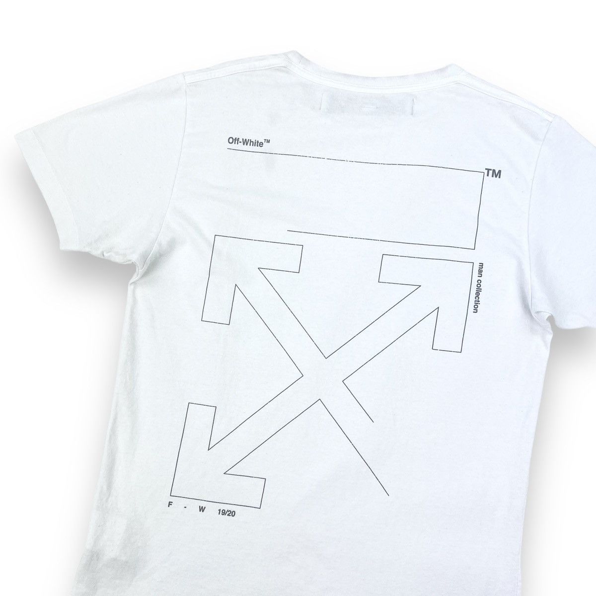 Off-White Off-White Unfinished Arrows White T Shirt | Grailed