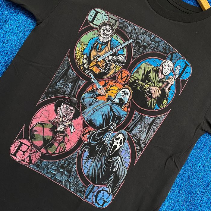 Very Rare Hollywood Horror Nights Slashers Gothic Stained Glass Tee M ...