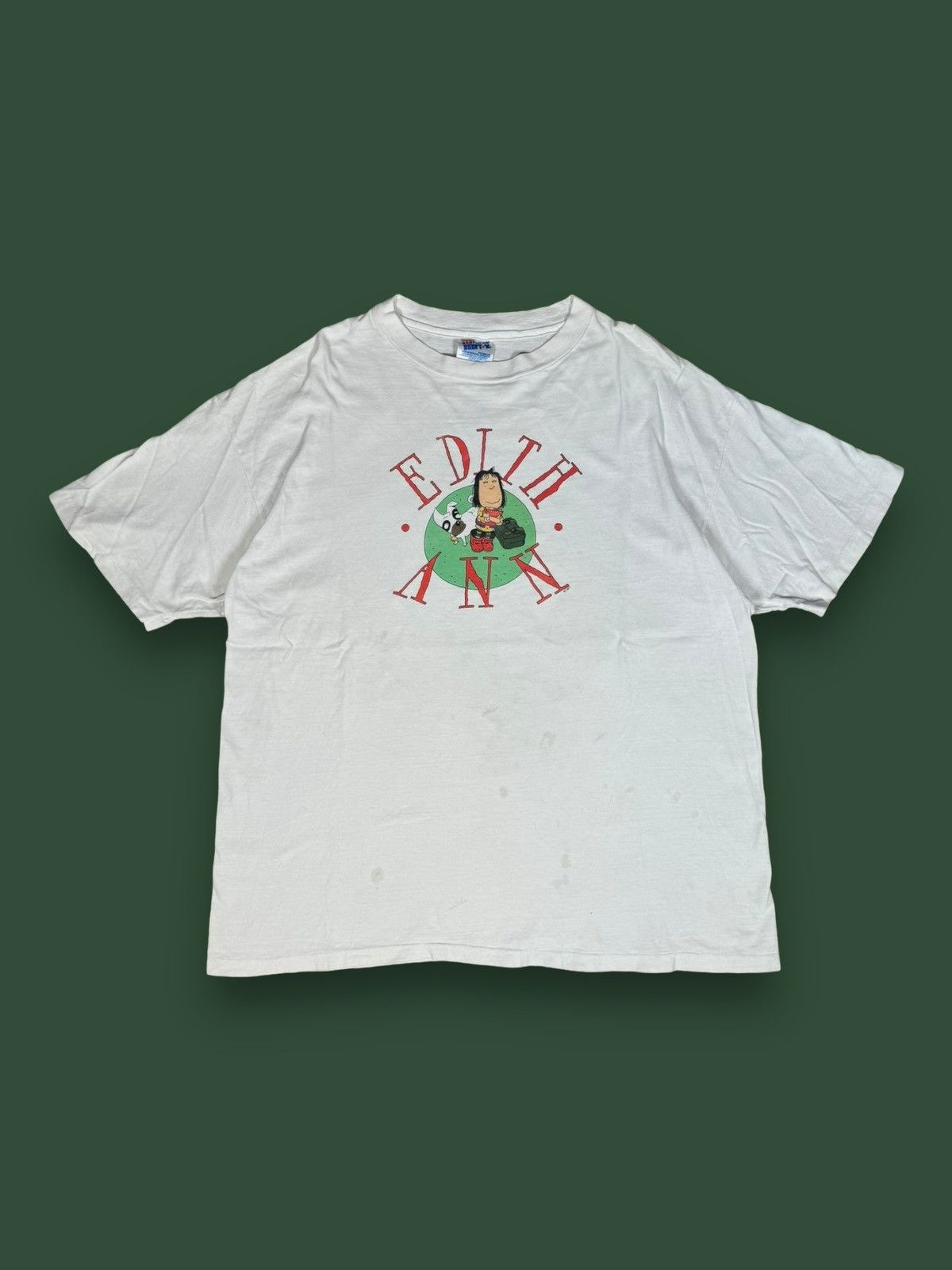 Movie × Vintage Vintage 1990s Edith Ann Cartoon Tv Movie Promo Tee ...