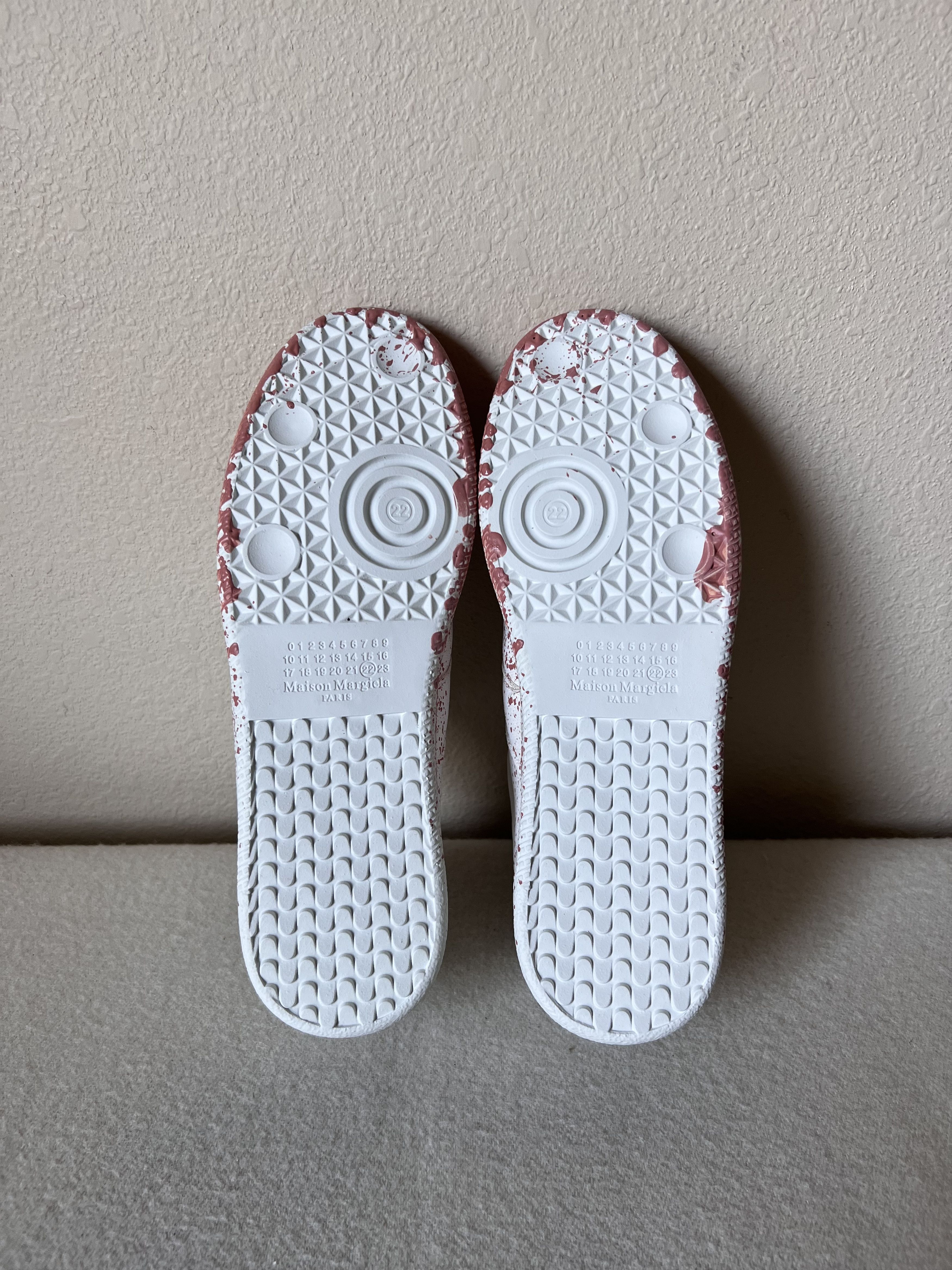 Maison Margiela Maison Margiela Canvas Replica GAT Red Paint Splatter ...