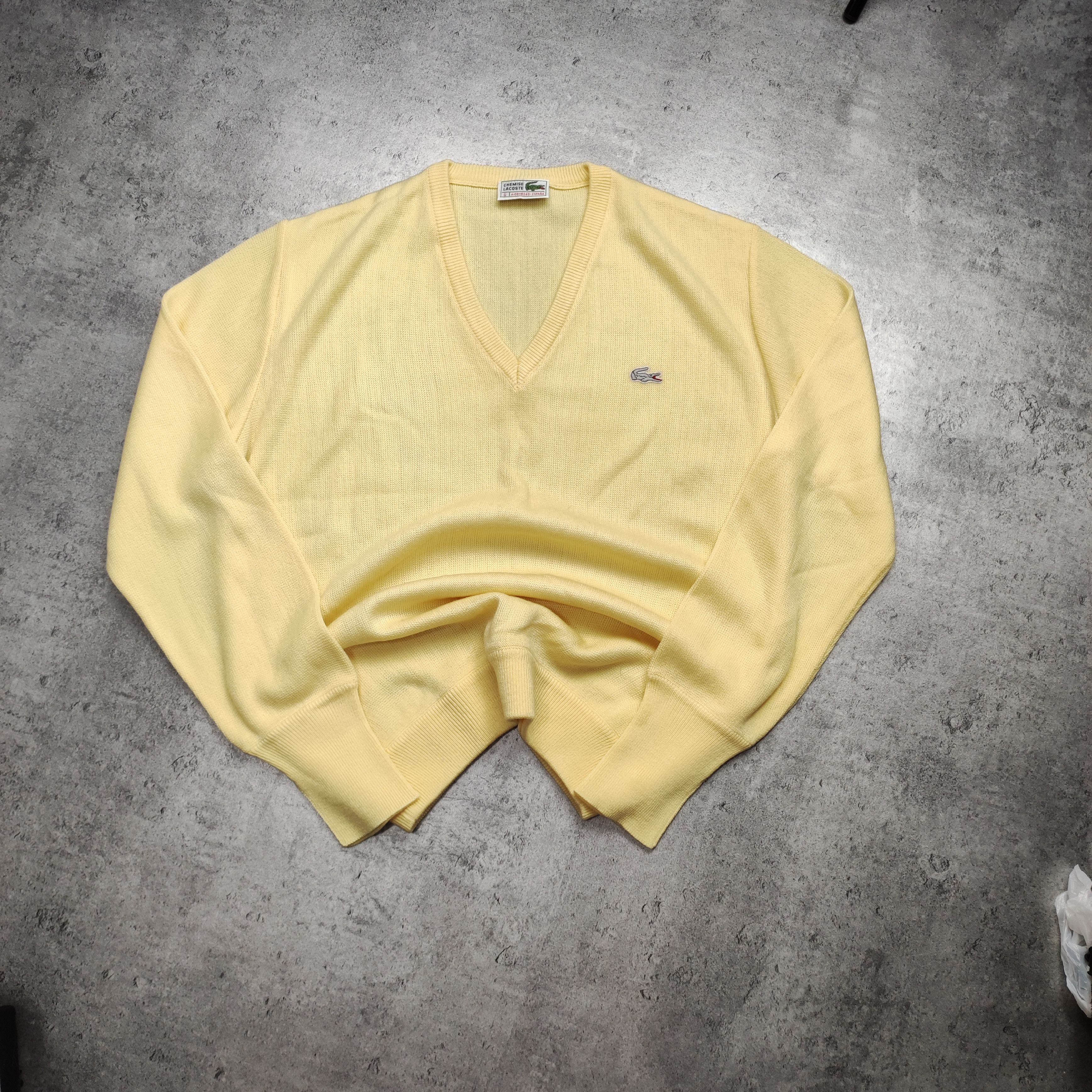 Lacoste × Rare × Vintage Vintage 80s Spain Lacoste Paris Yellow Small ...