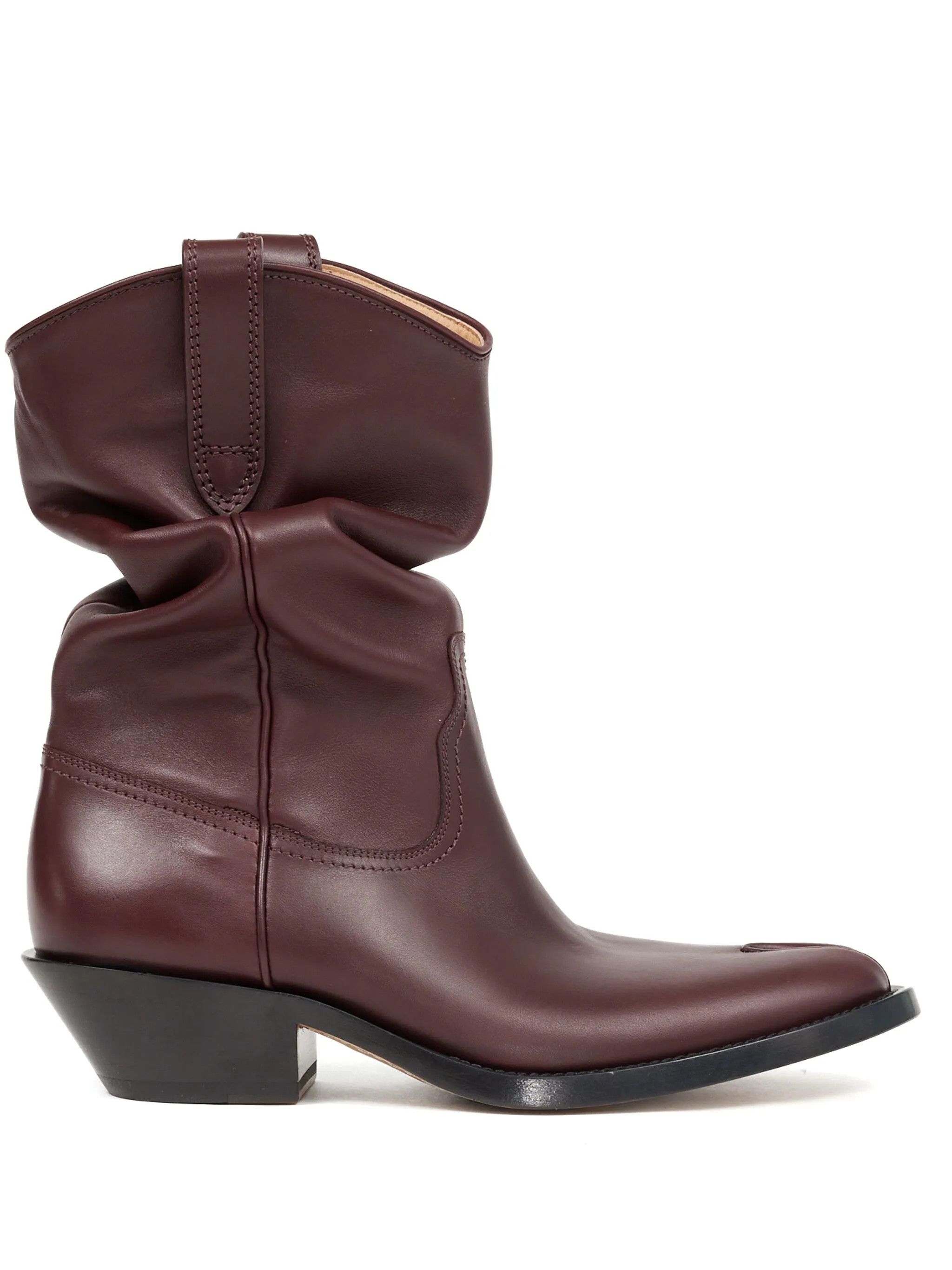 Maison Margiela o1w1db11225 Tabby Western Leather Boots in Brown | Grailed