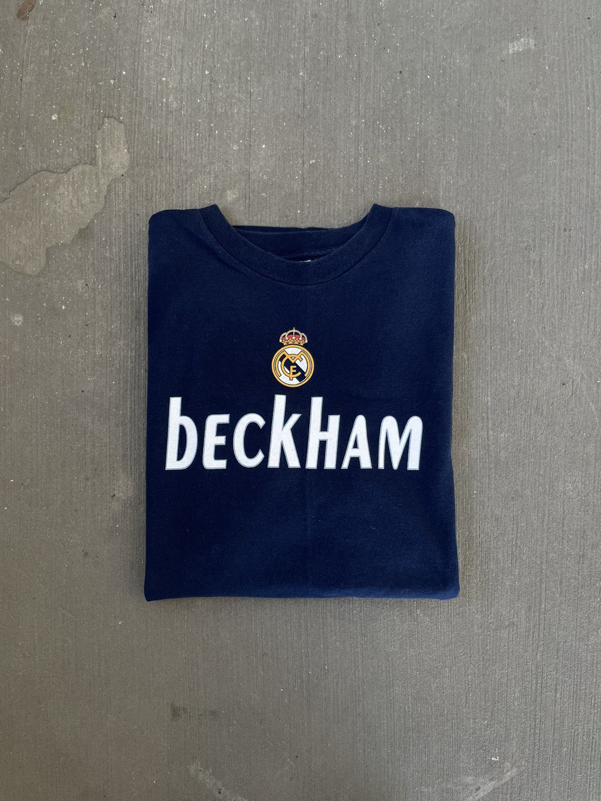 Adidas Vintage Real Madrid Adidas Y2K David Beckham Soccer T Shirt ...