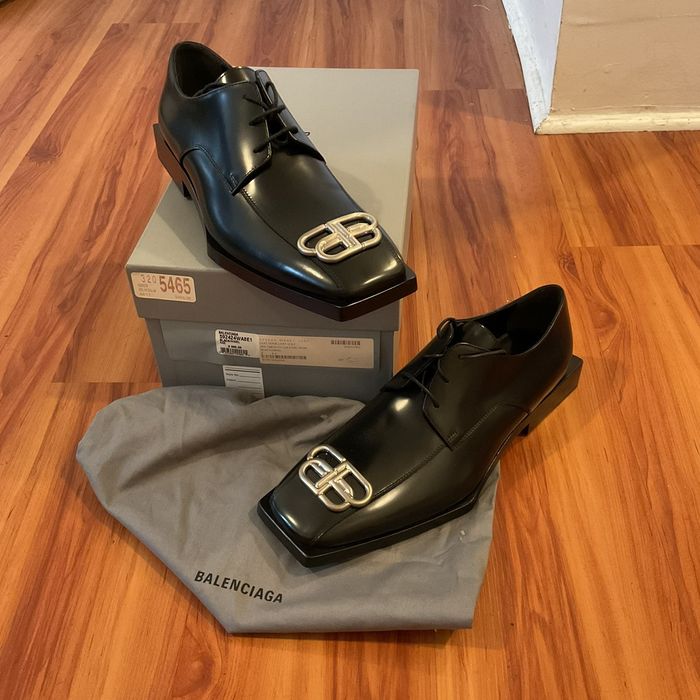 Balenciaga Balenciaga BB-Logo Leather Derby | Grailed