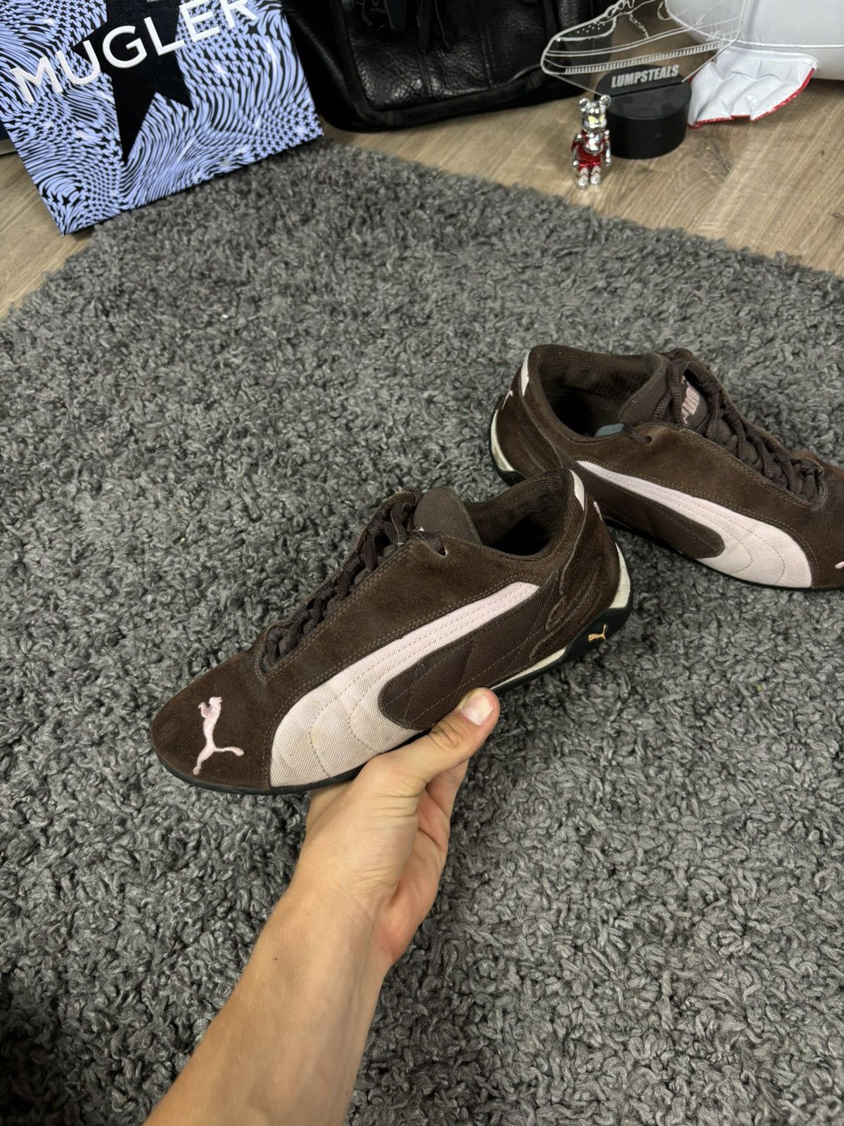 Puma Vintage PUMA brown Speedcat leather Mostro sneakers shoes | Grailed