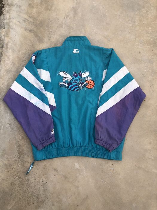 Starter 🔥Vintage🔥 Charlotte Hornets Starter Windbreaker Jacket 90s ...