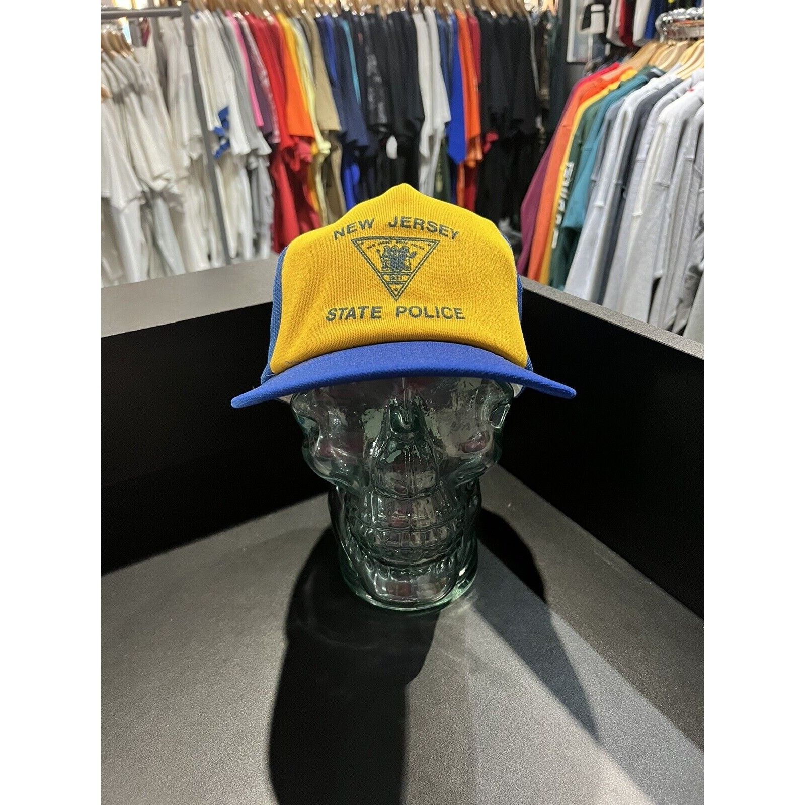 Vintage 1980s New Jersey State Police Trucker Mesh Snapback Hat | Grailed