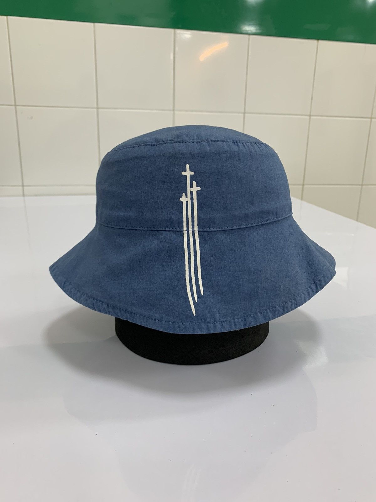Chrome Hearts 💥Chrome Hearts Triple Cross Baby Blue Bucket Hat | Grailed