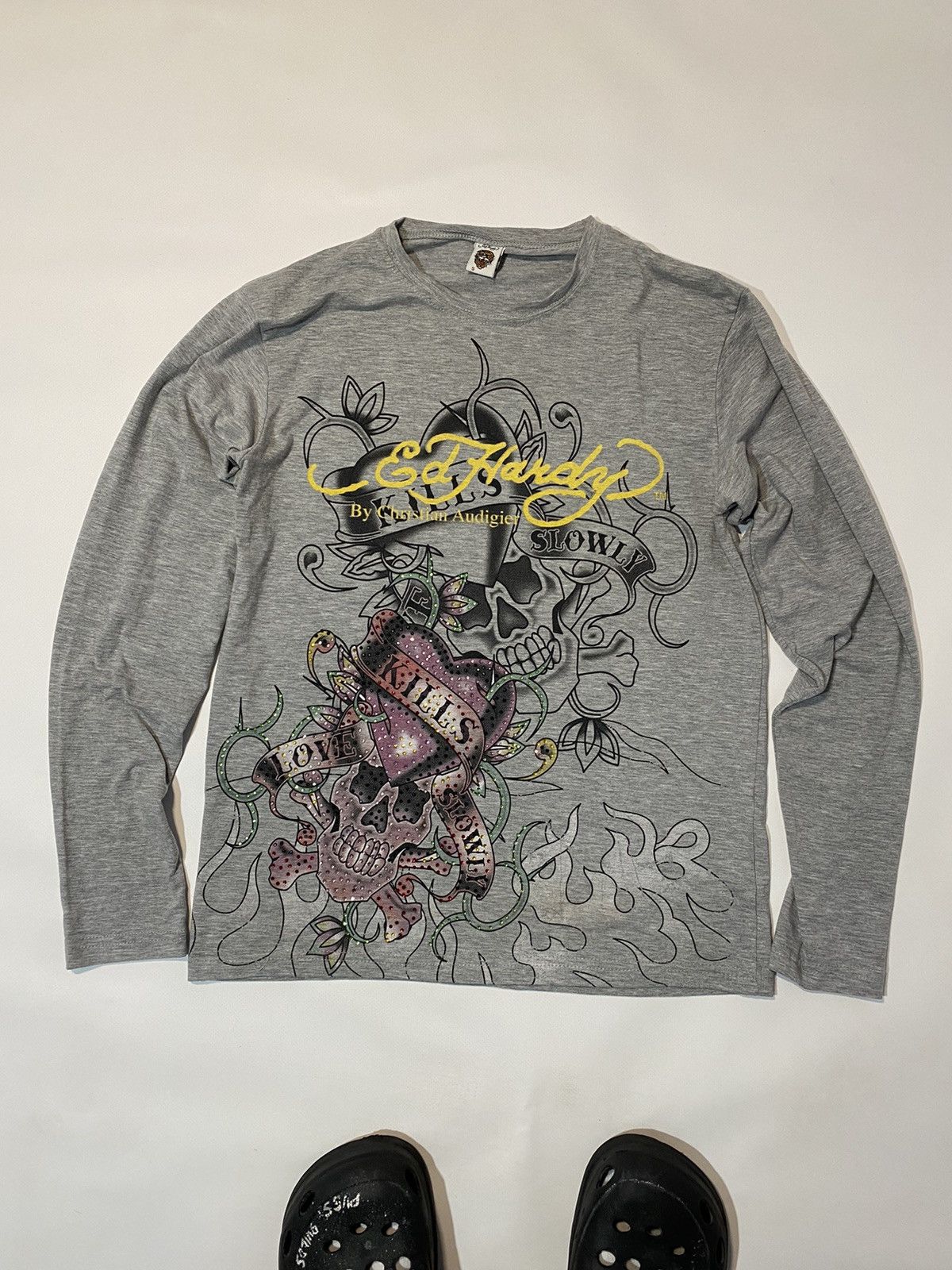 Ed Hardy Vintage Ed Hardy Full Print Longsleeve | Grailed