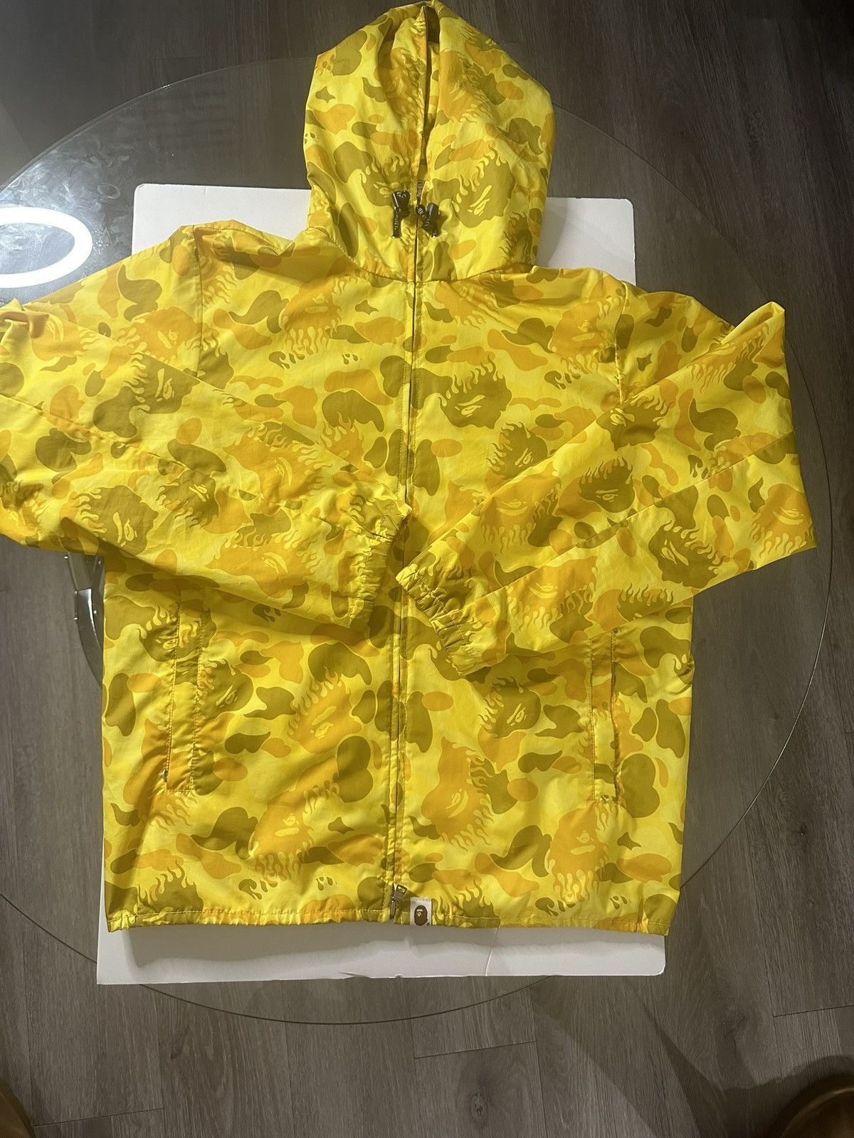 Bape Fire Camo Hoodie Jacket | Grailed