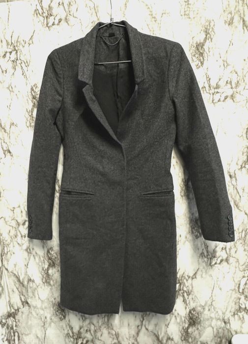 Allsaints All Saints Wool Blend Italian Cloth one button coat women 00 ...