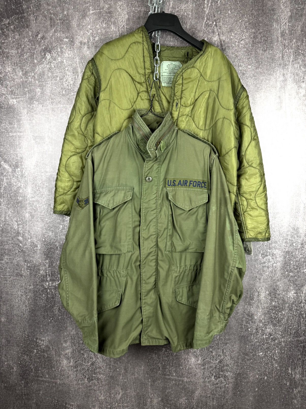 M 65 Field Jacket × Us Air Force × Vintage Vintage US Air force OG-107 ...