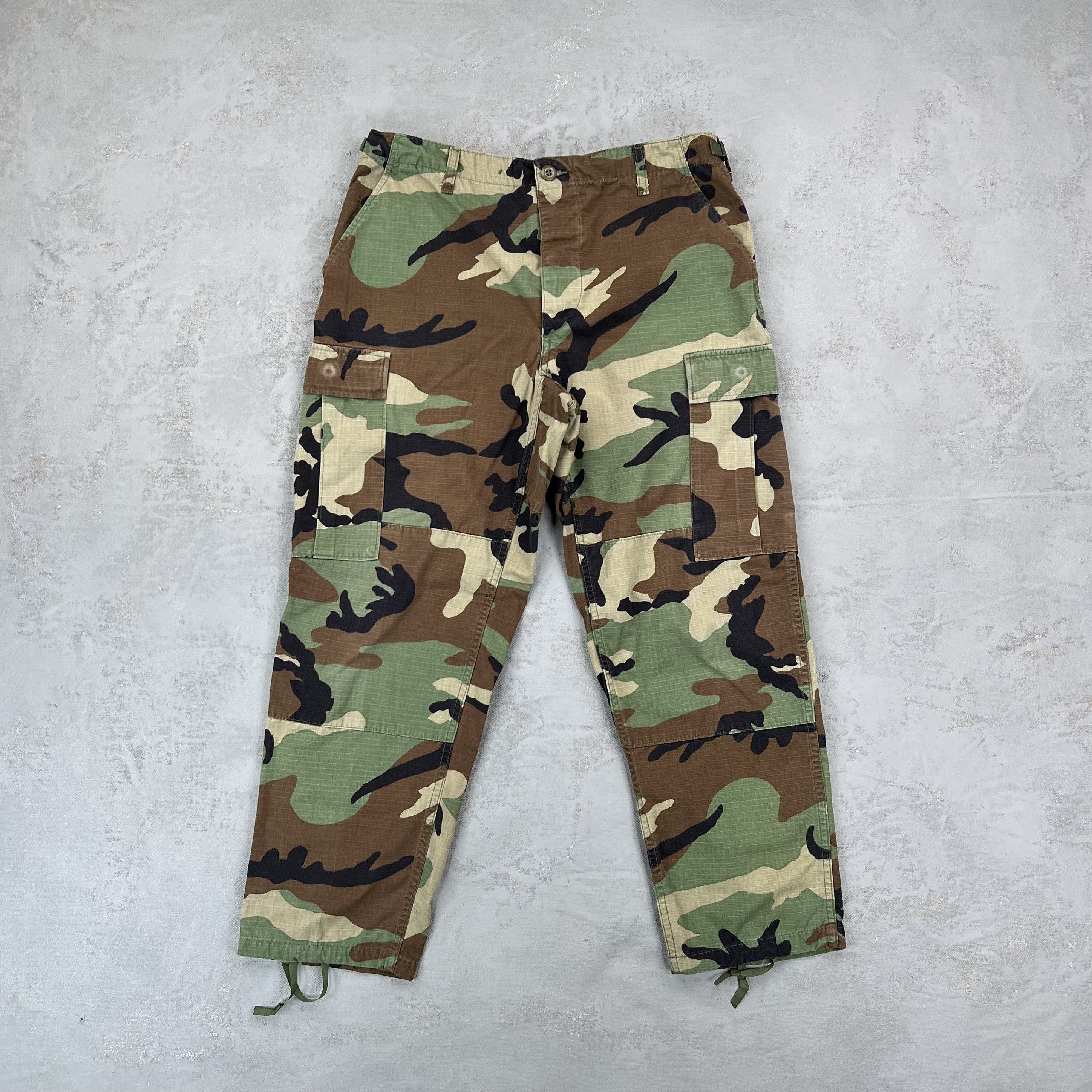 Vintage Vintage 2000 US Military Woodland Camo Ripstop Cargo Pants ...