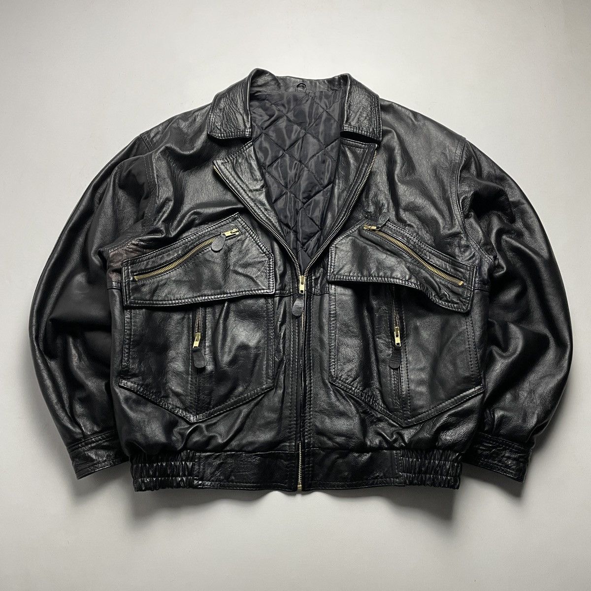 Bomber Jacket × Leather Jacket × Vintage Leather Jacket 1990s Type A1 ...
