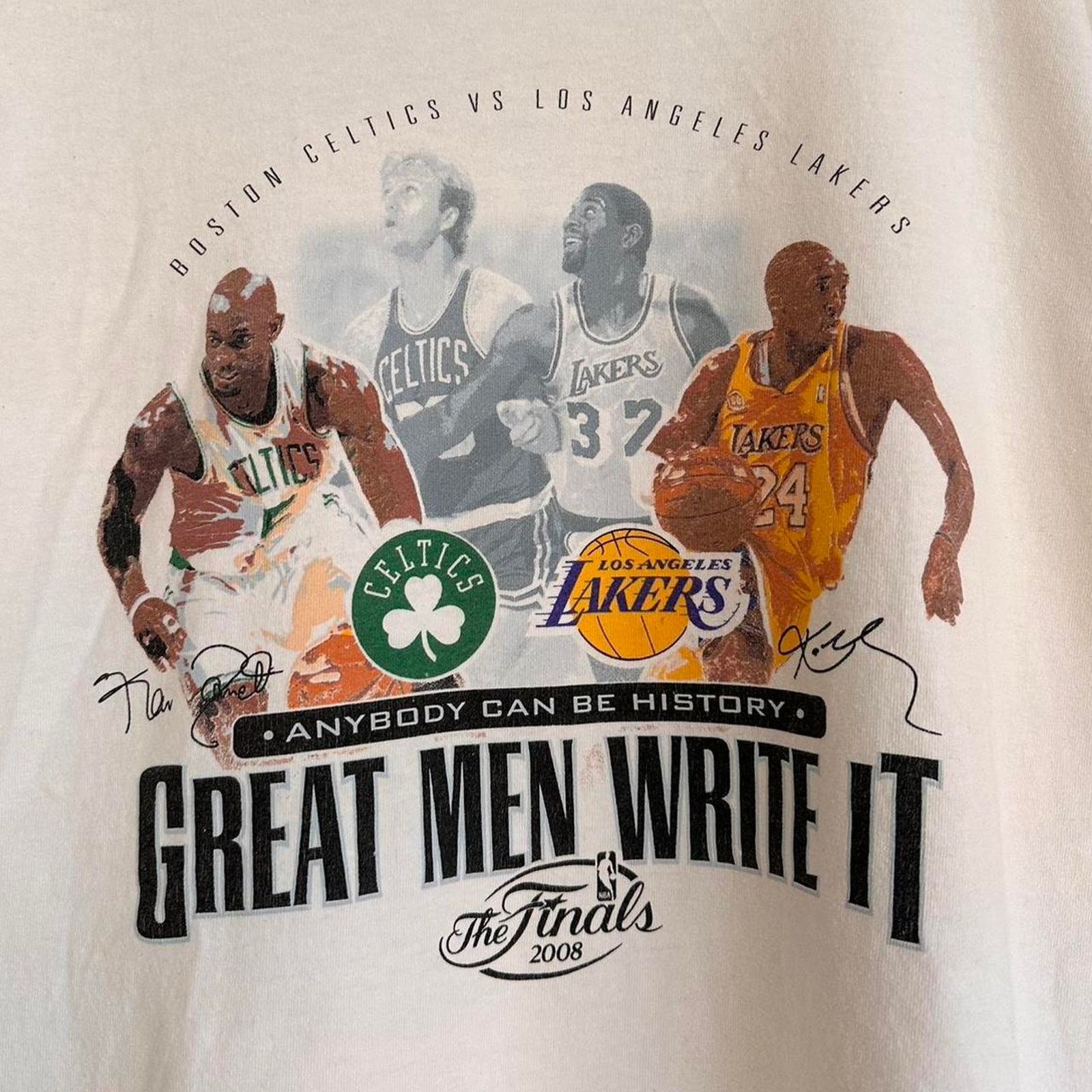 NBA × Vintage Vintage 2008 Celtics Vs Laker Shirt | Grailed