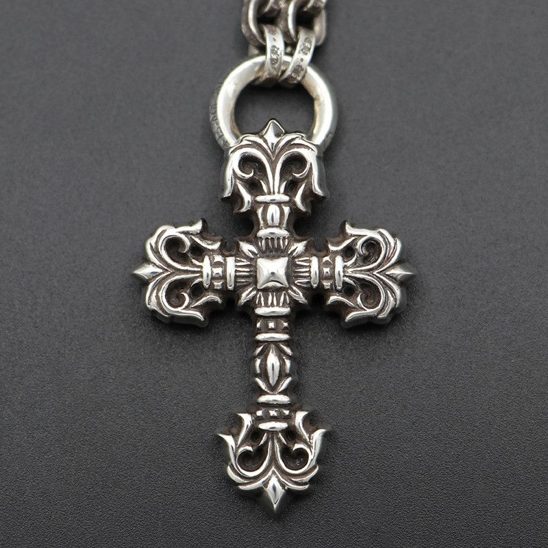 Chrome Hearts Chrome Hearts Filigree Cross Paper Chain Necklace - 20 ...