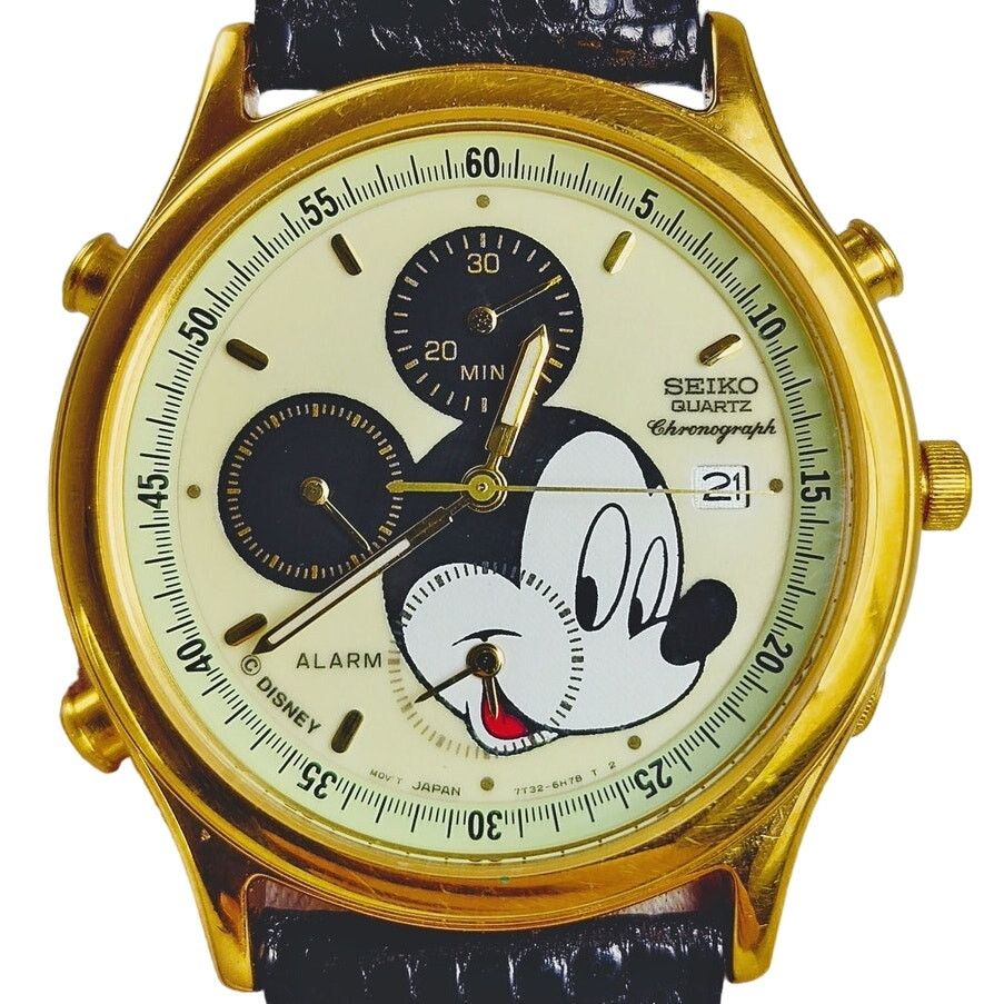 Disney Disney Seiko Mickey Mouse Chronograph Watch Vintage Lumo | Grailed