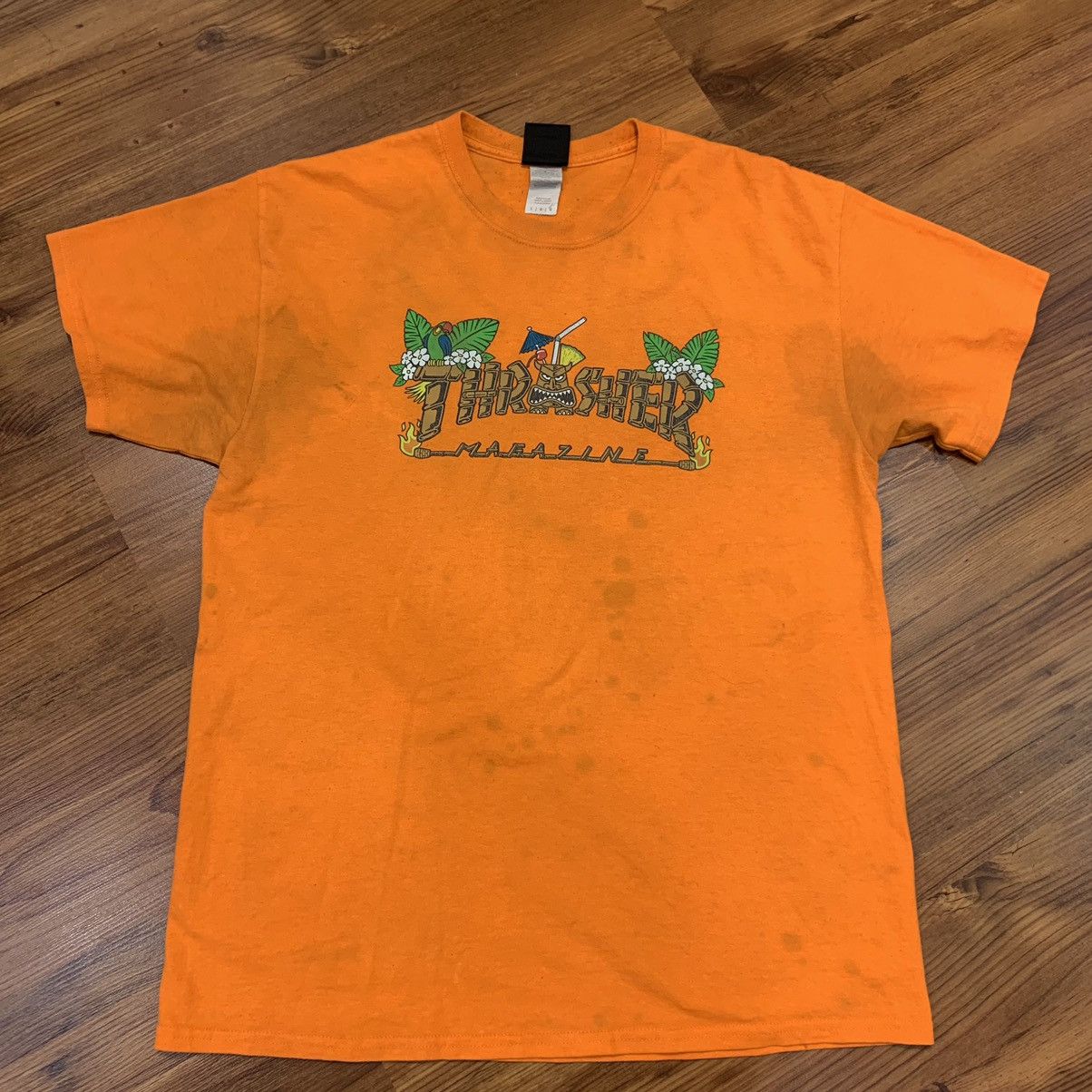 Vintage THRASHER MAGAZINE T-SHIRT ISLAND DESIGN | Grailed