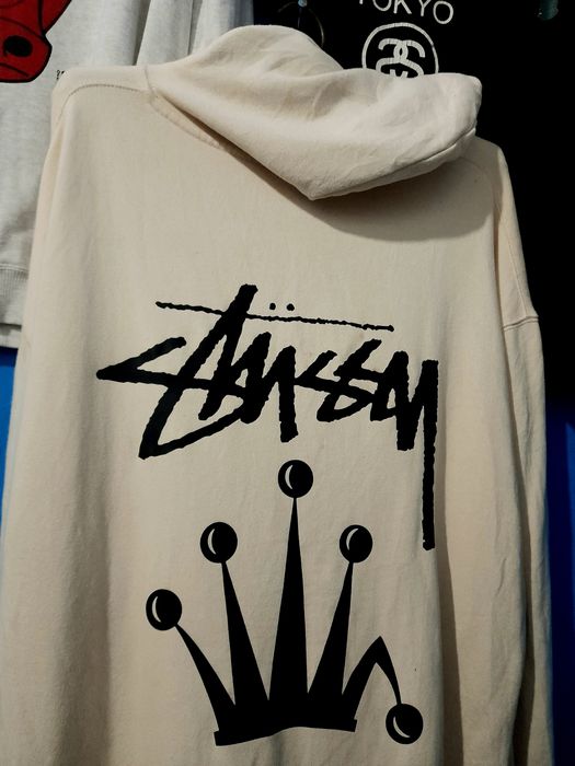 Stussy 💥rare💥 Stussy tribe front and back big logo sweathoodie | Grailed