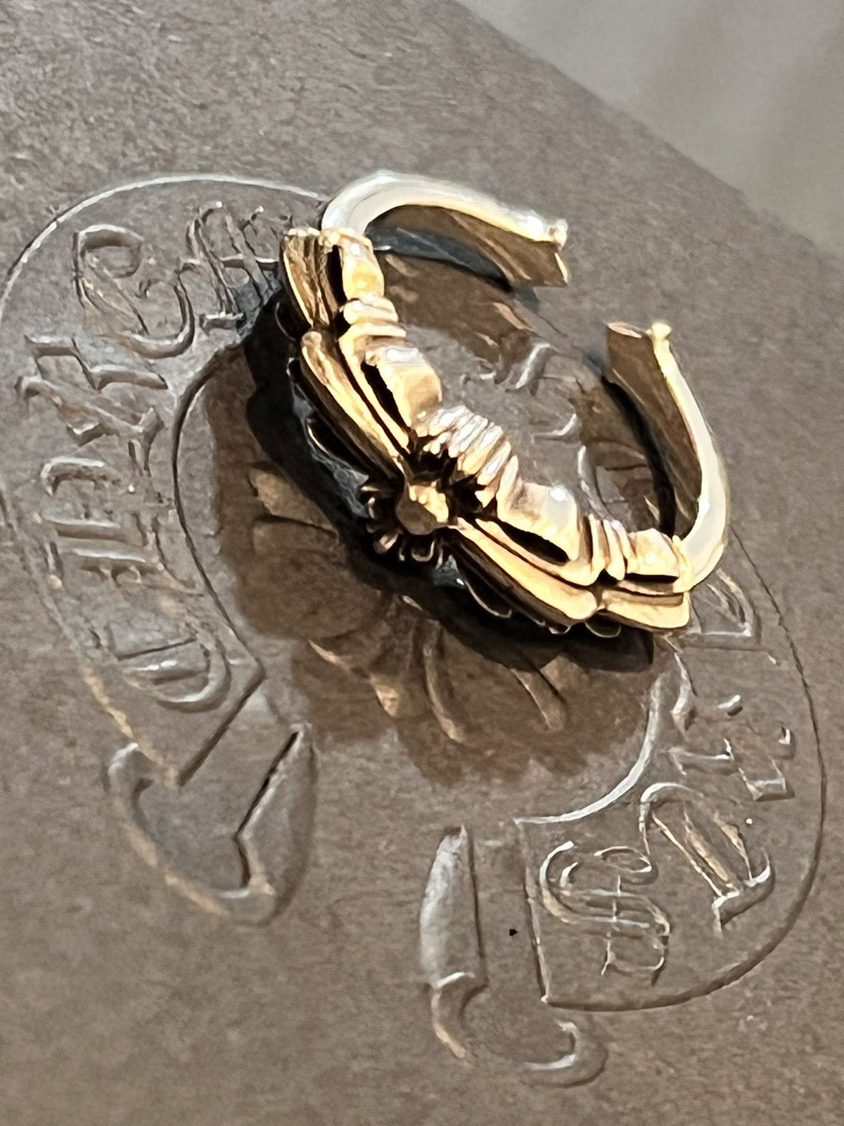 Chrome Hearts Chrome Hearts Baby Classic Double Floral Cross Ring Size ...