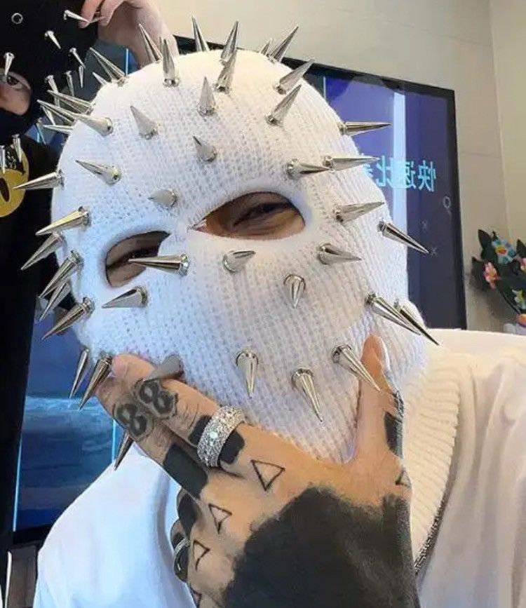 Rare × Streetwear Rivet Full Face Mask | Grailed