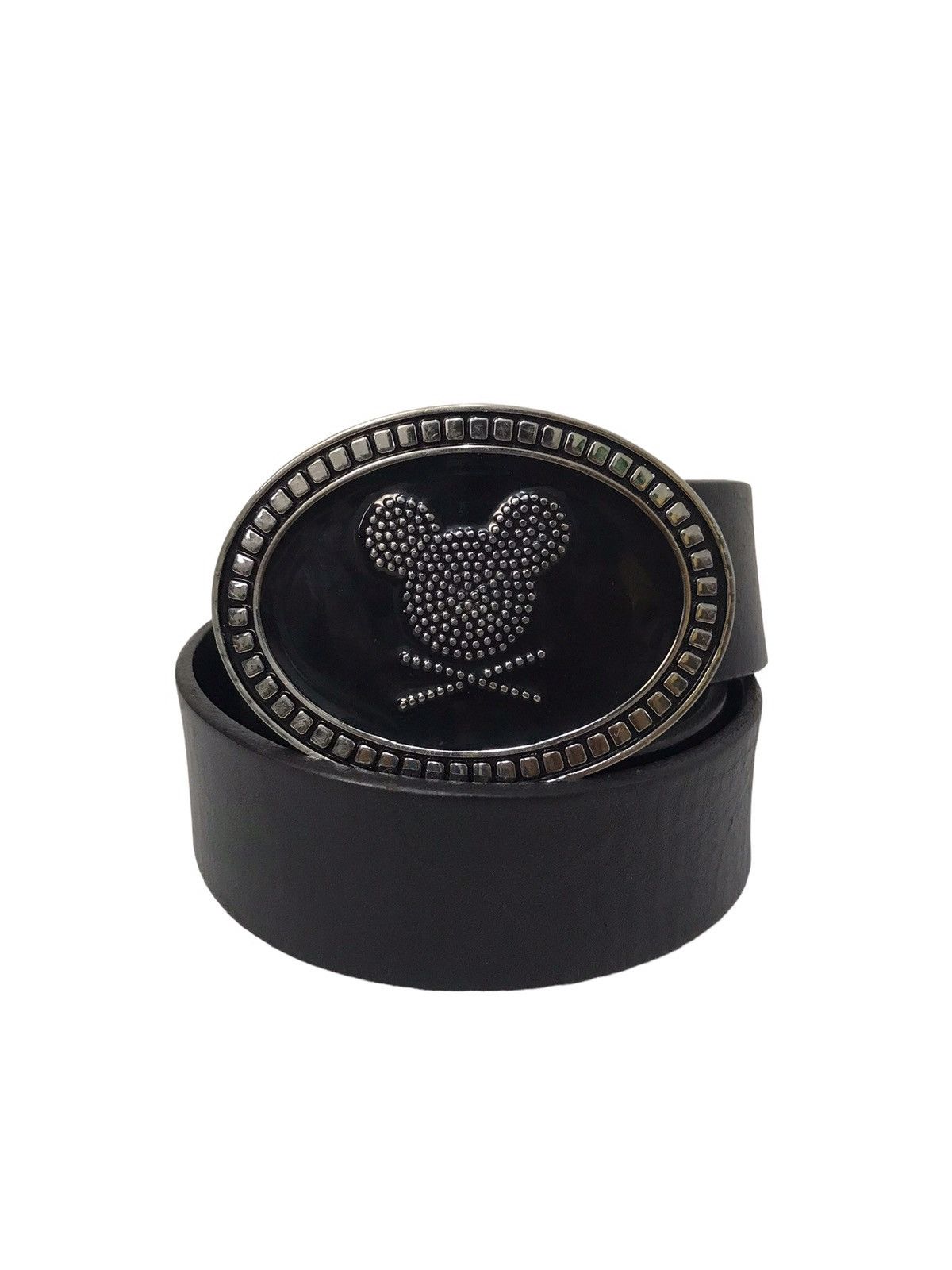 Mickey Mouse Mickey Mouse Disney Black Leather Belt | Grailed