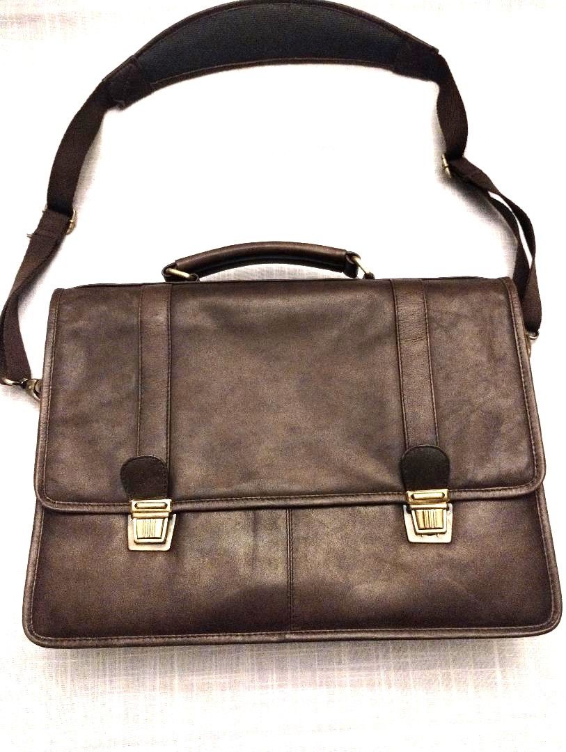 Wilsons Leather Vintage Wilson 100% Leather Laptop/Attache/Briefcase ...