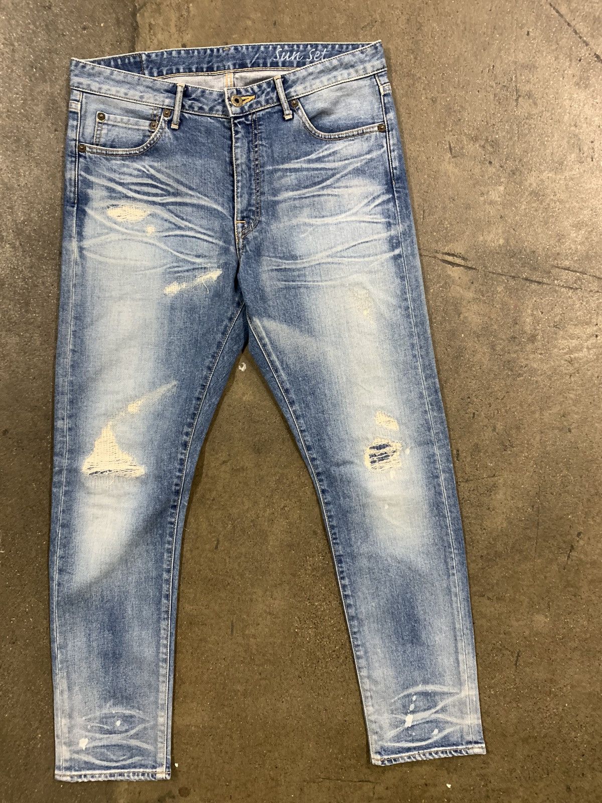 Streetwear Japan Blue Jeans Sunset California Denim | Grailed
