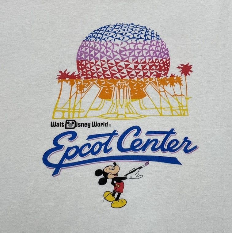 Vintage 90s Vintage Disney t-shirt Epcot Center Mickey Mouse graphic ...